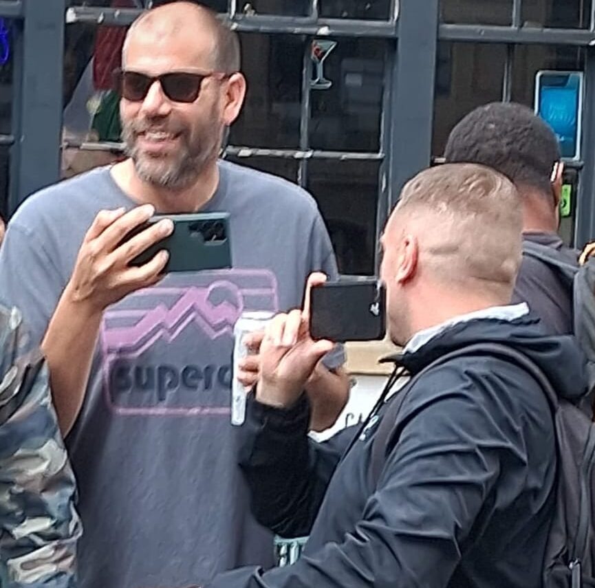 Charlie Veitch and friends attack Palestine march | Searchlight