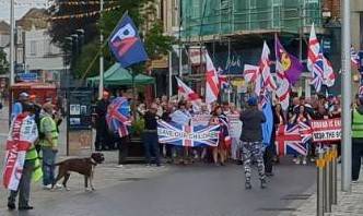 No rain, but far-right Dover 'National Protest' is still a washout ...